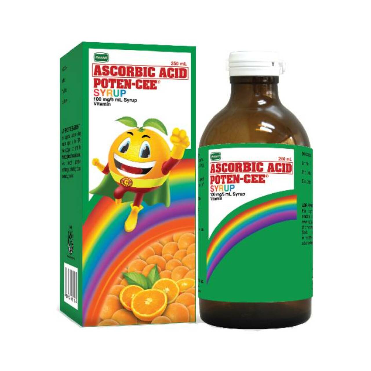 POTEN-CEE Ascorbic Acid 100mg / 5mL Syrup 250mL Orange price in the ...